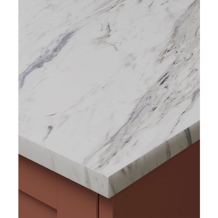 OMEGA Sleek Calcutta Marble Square Edge Worktop