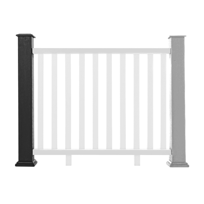 Charcoal - Premium Composite Balustrade Newel Kit