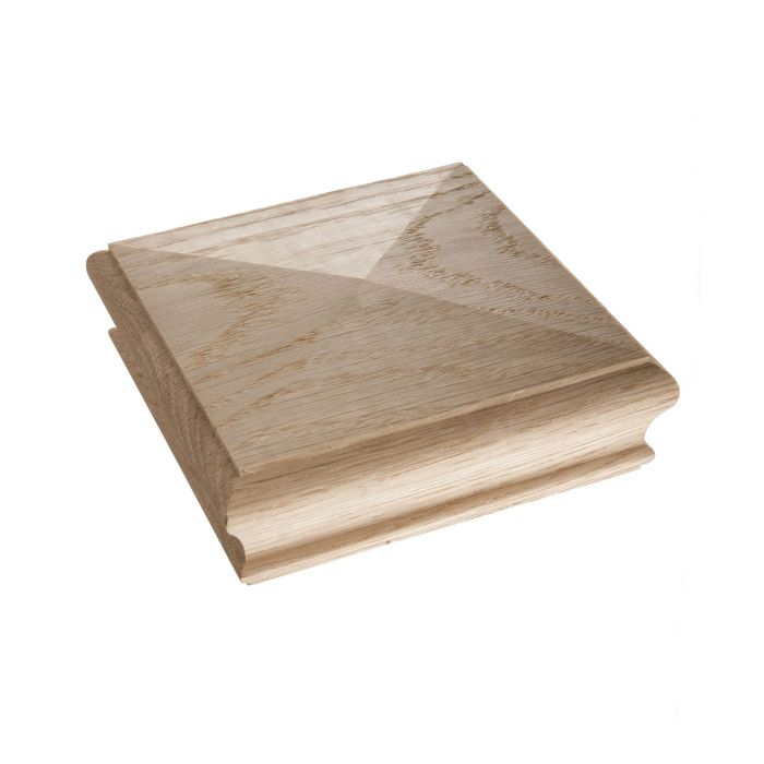 Oak Pyramid Newel Cap for 90 x 90mm Newel Post | Savoy Timber