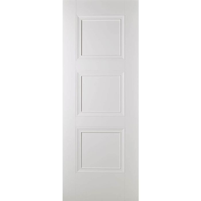 LPD Internal Amsterdam 3 Panel White Primed Door