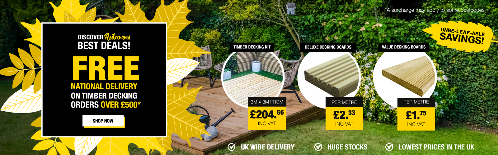 Decking | Cheap Garden Decking | Buy Online | Savoy Timber