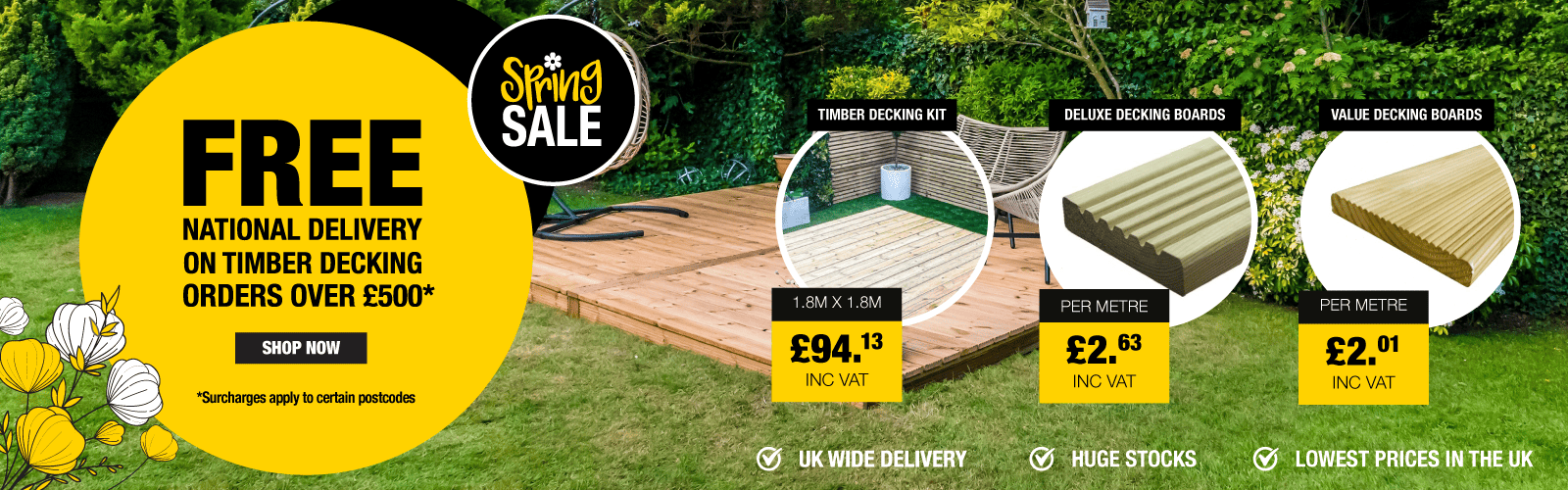 Decking | Cheap Garden Decking | Buy Online | Savoy Timber